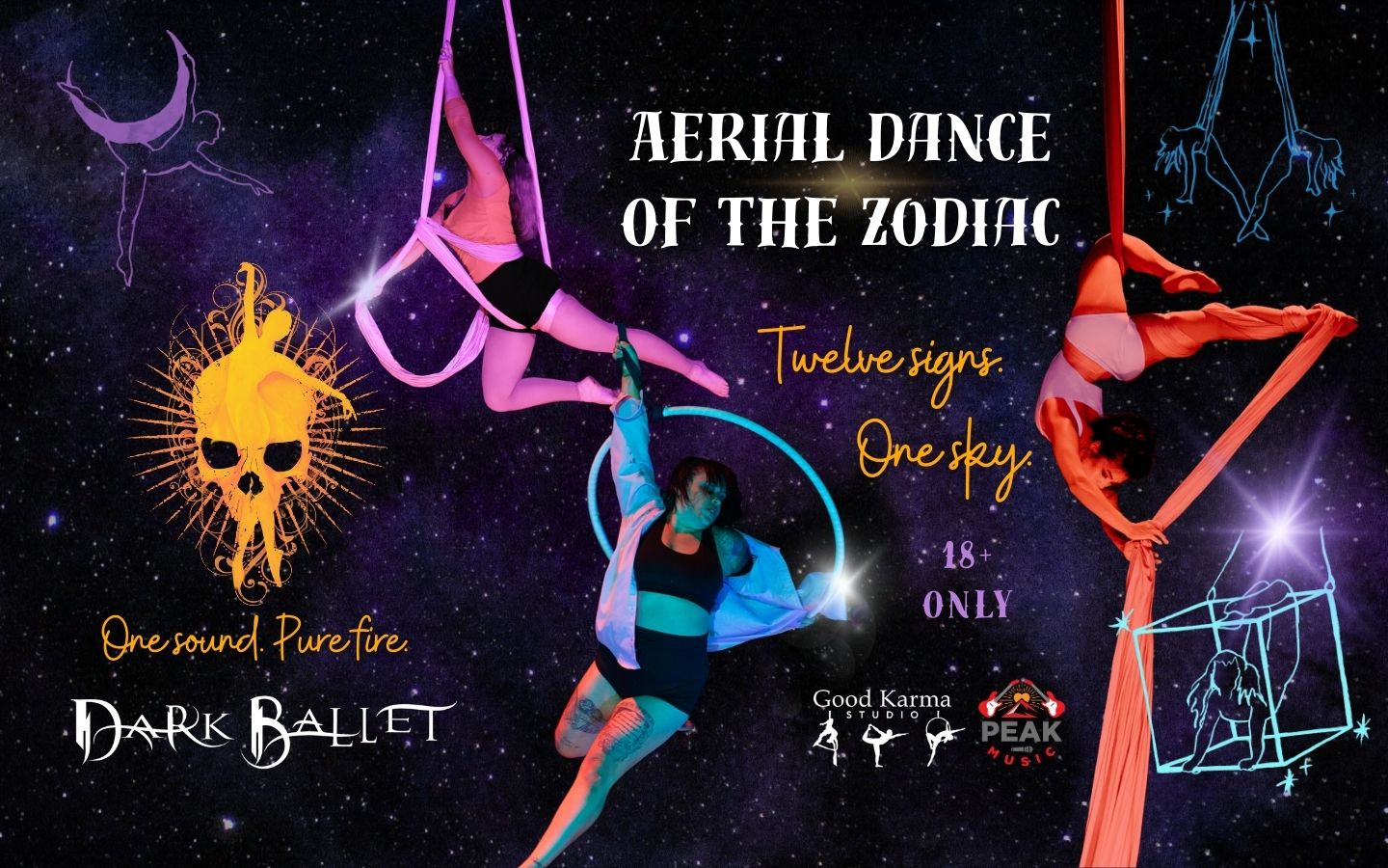 Good Karma Studio’s Aerial Dance of the Zodiac featuring Dark Ballet ...